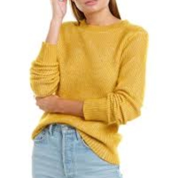 Frame Denim | Sweaters | Frame Mustard Gold Mohair Cashmere Wool Crew ...